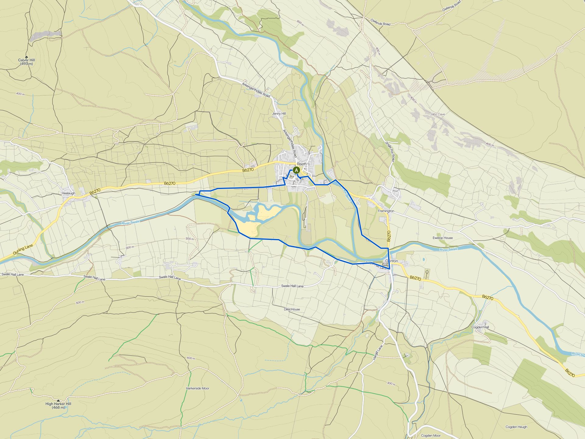 The best hikes from bus stations around Reeth, Fremington And Healaugh ...
